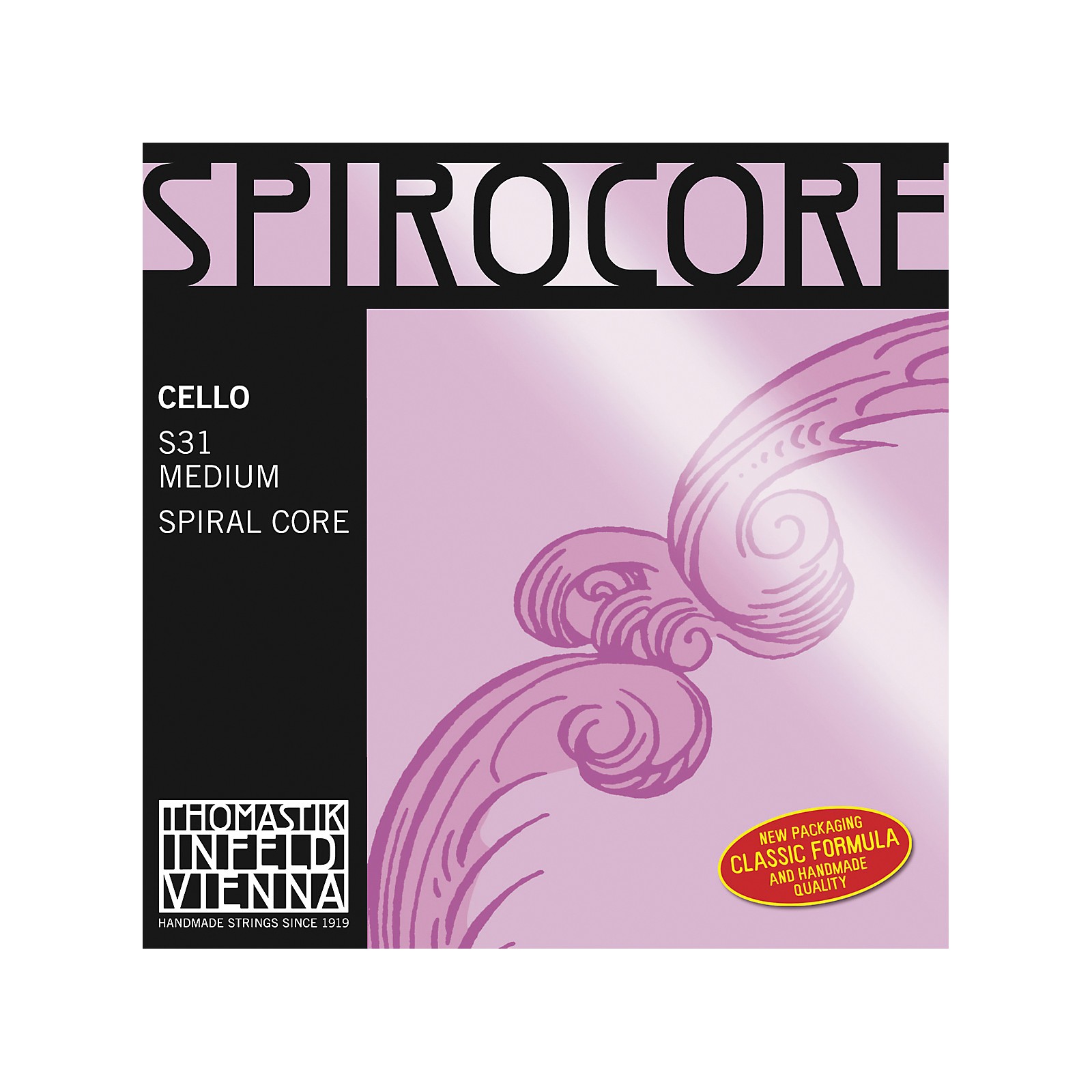 Thomastik Spirocore 4/4 Size Cello Strings 4/4 G String, Silver ...