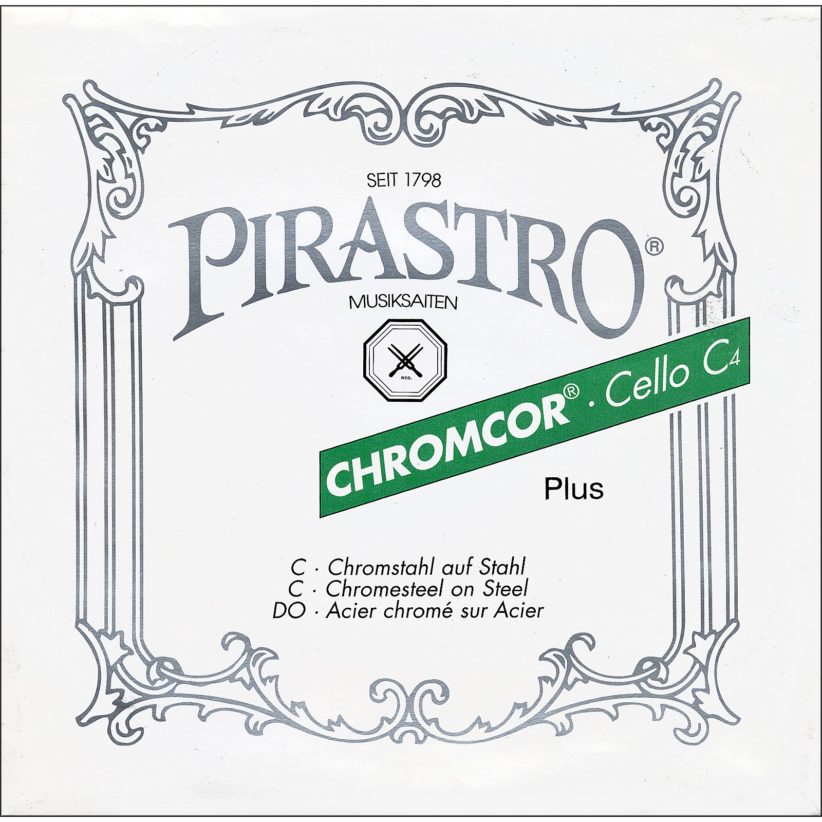 Pirastro Chromcor Plus 4/4 Size Cello Strings 4/4 Size D String ...