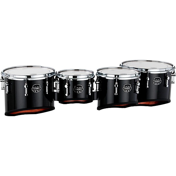 Mapex Quantum Marching Tenor Drums Quad 8, 10, 12, 13 in. Gray Steel ...