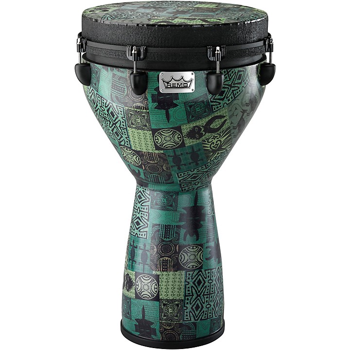Remo Mondo Key-Tuned Djembe Green Kinte | Guitar Center