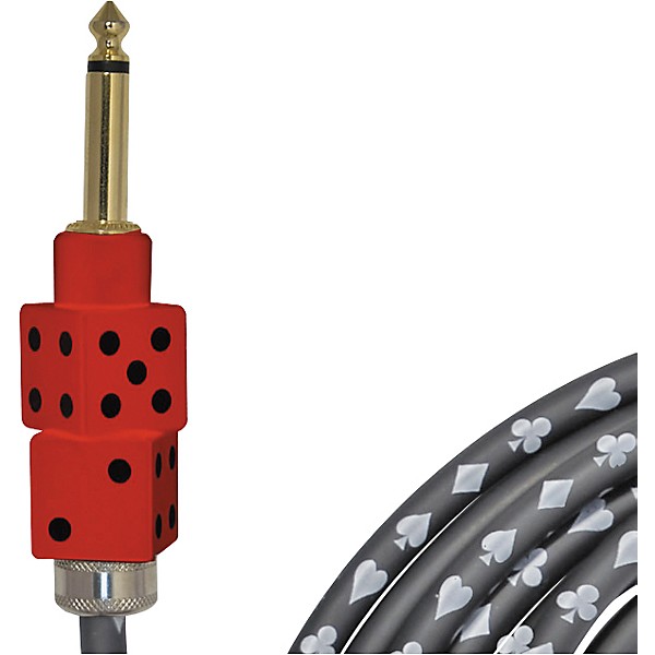 Bullet Cable Dice Instrument Cable Red 12 ft. | Guitar Center