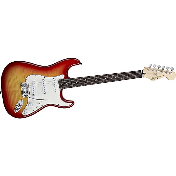 Vintage Modified Stratocaster SSS Electric Guitar Cherry Sunburst Flame ...