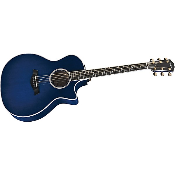 Taylor 614-CE Grand Auditorium Cutaway Acoustic-Electric Guitar Blue ...
