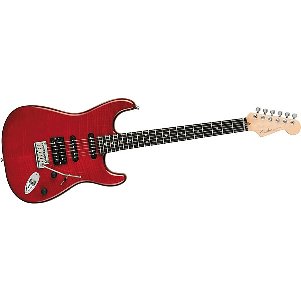 Fender American Deluxe Fat Strat Flamed Maple Top Transparent Bing ...