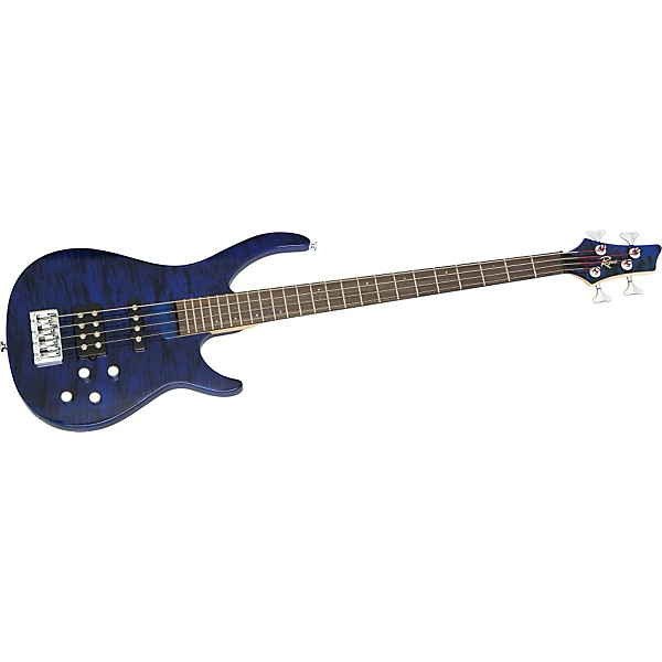 Rogue LX400 Pro 4-String Electric Bass Liquid Blue Quilt | Guitar Center
