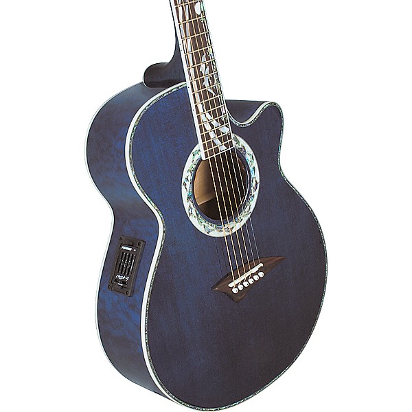 Open Box Dean Key Largo Acoustic-Electric Guitar Blue 889406470637 ...