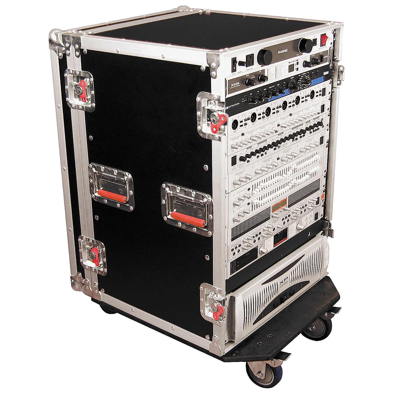 Gator G-Tour Rack Road Case with Casters 16 Space | Guitar Center