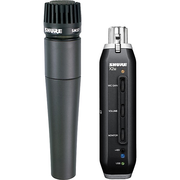 Shure SM57 Microphone with X2u XLR-to-USB Adapter Bundle | Guitar Center