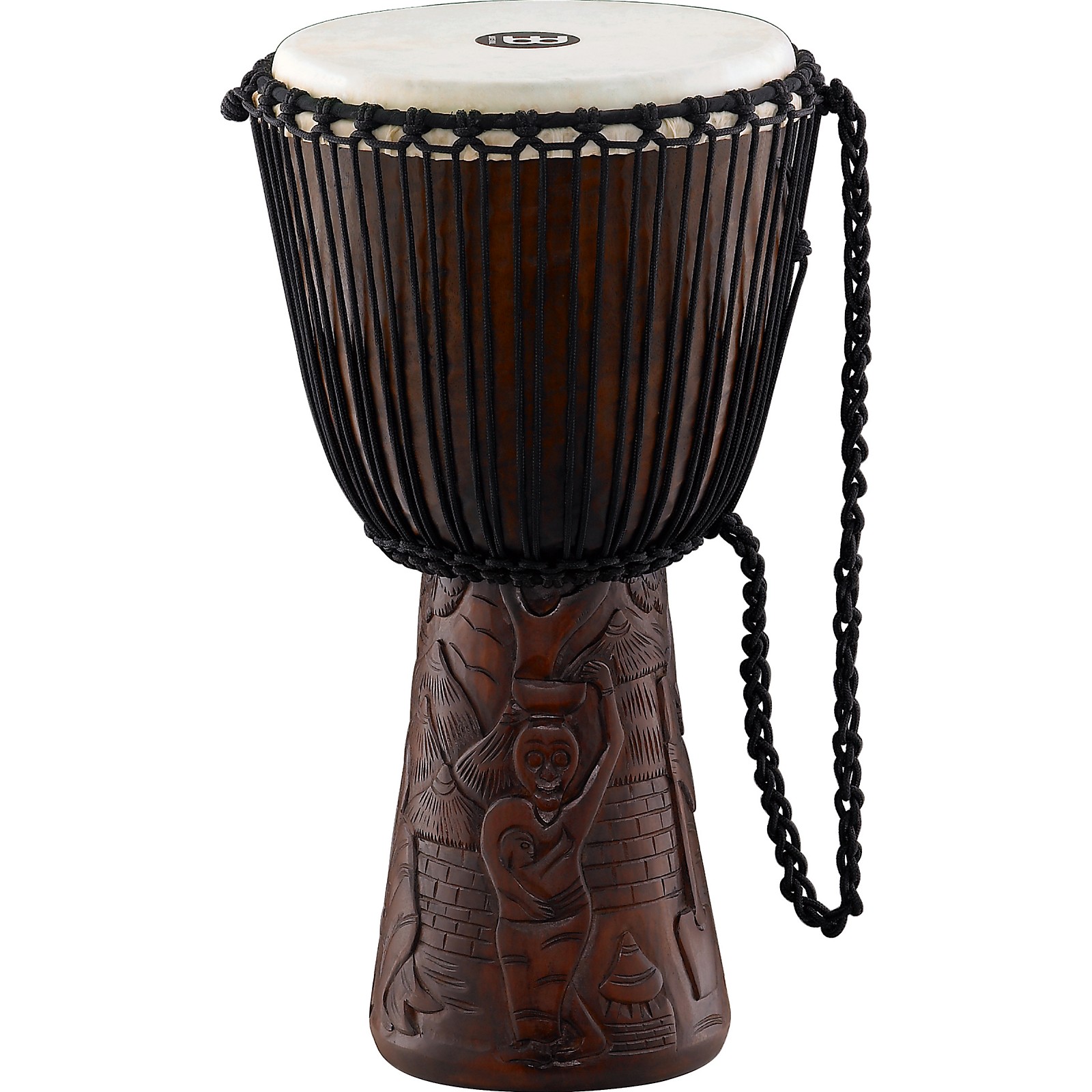 MEINL Professional African Djembe Large African Village Carving ...