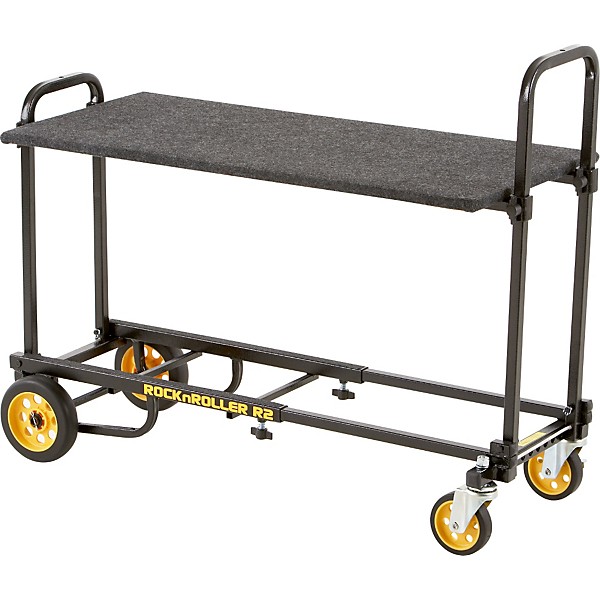 RockNRoller R2 Micro Cart with Carpeted Shelf | Guitar Center