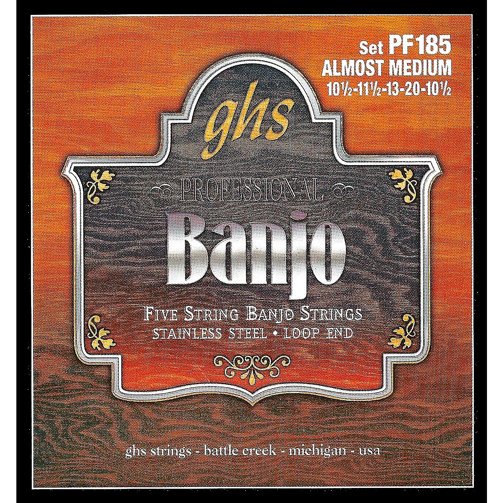 GHS Stainless Steel 5-String Banjo Strings - Almost Medium | Guitar Center
