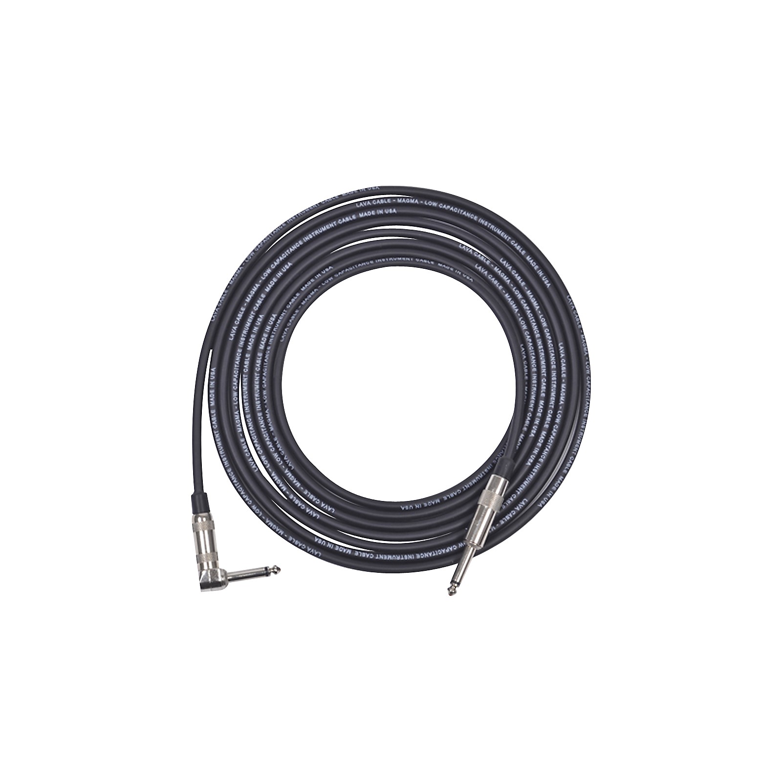 Lava Magma Instrument Cable Straight to Right Angle Black 10 ft ...