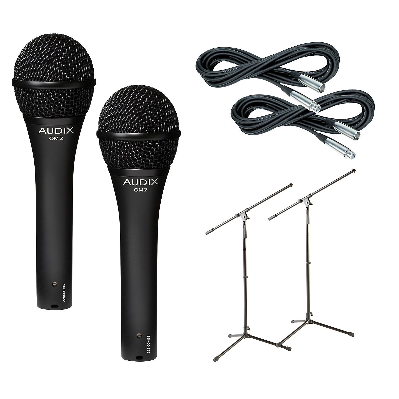 Audix OM-2 Mic with Cable and Stand 2 Pack | Guitar Center