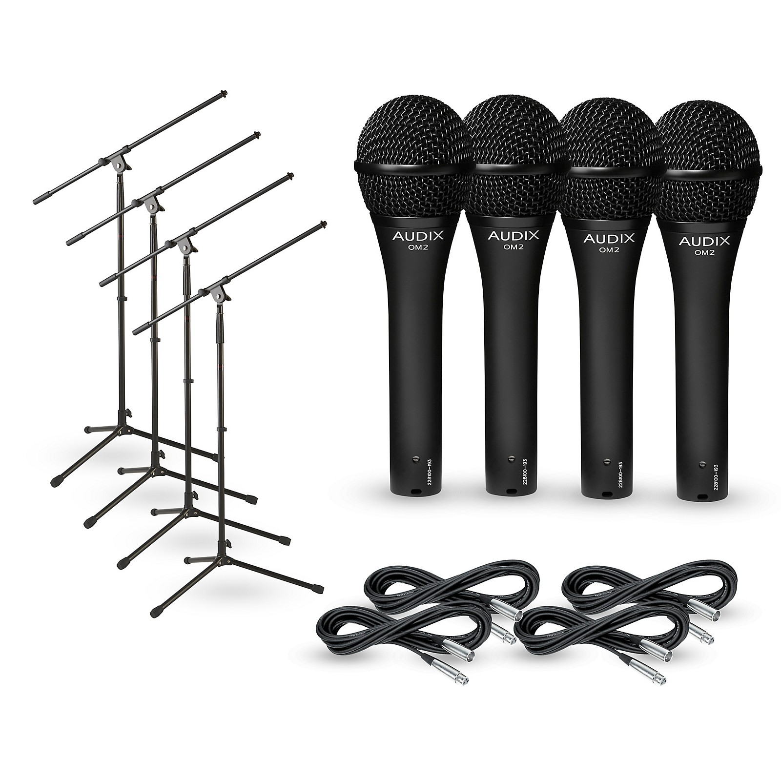 Audix OM-2 Mic With Cable and Stand 4-Pack | Guitar Center
