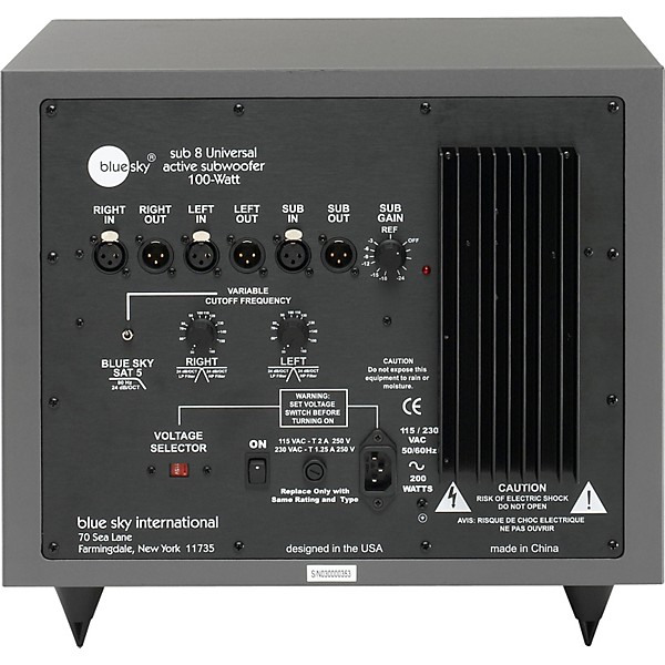 Blue Sky SUB 8 Universal Active Studio Subwoofer | Guitar Center