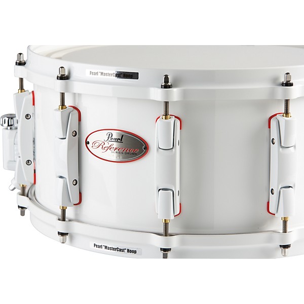 Open Box Pearl Reference Redline Snare Drum 14 x 6.5 in. White with Red ...