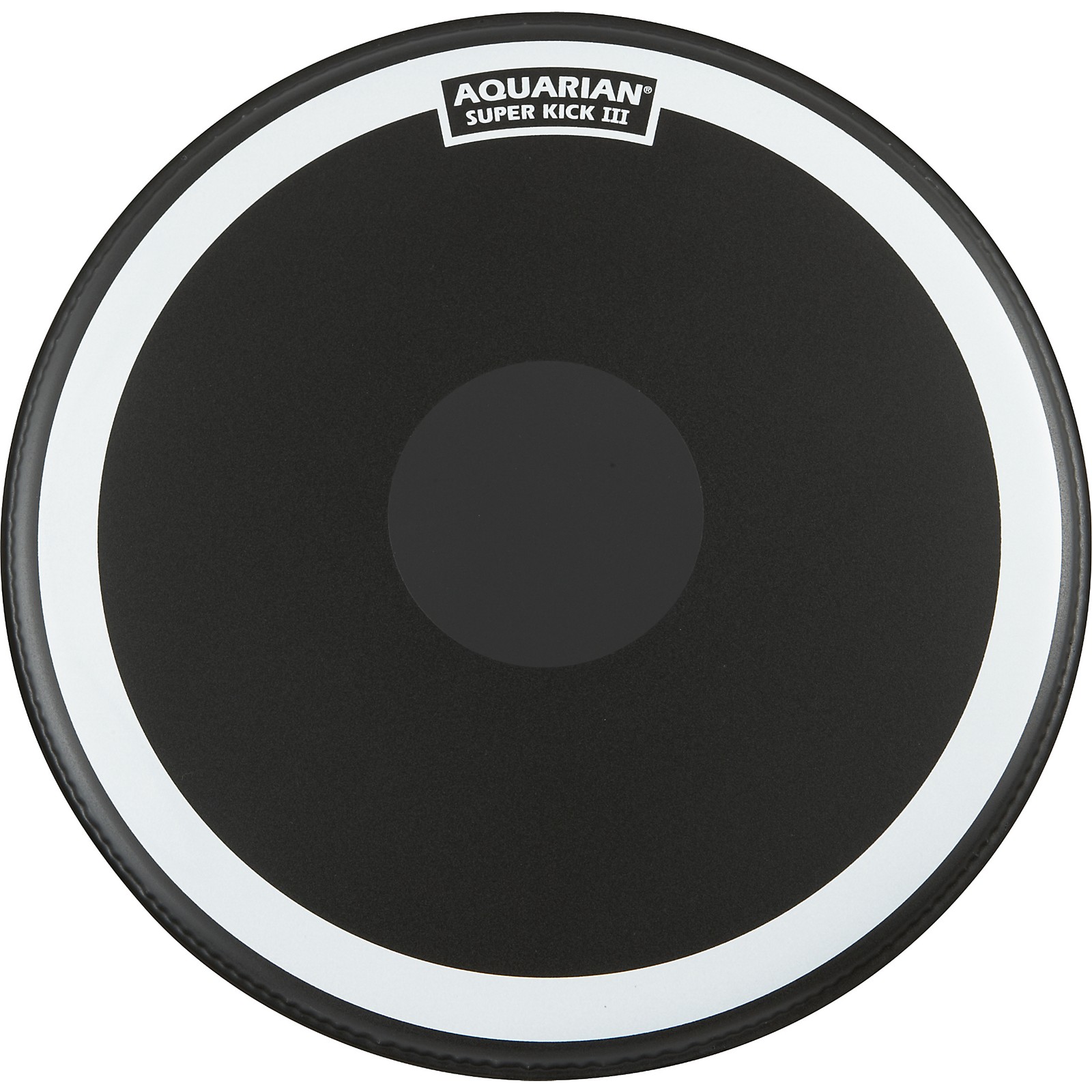 Aquarian Super-Kick III Black Drumhead 22 in. | Guitar Center
