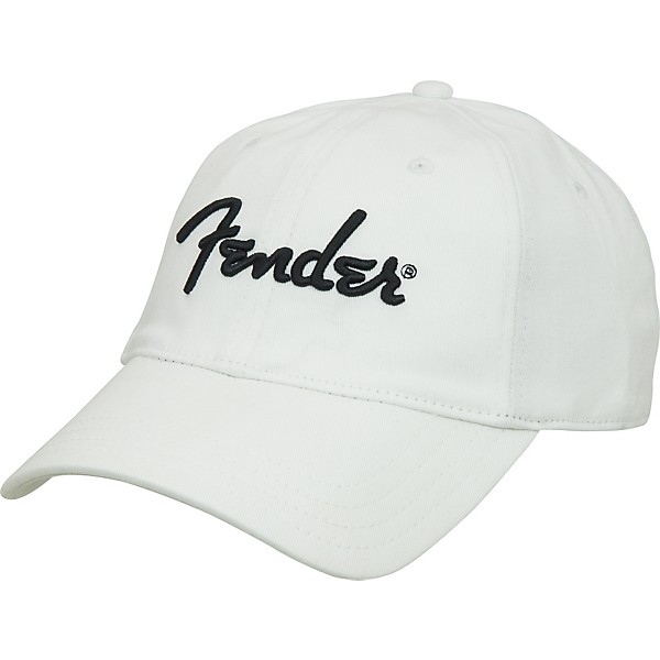 Fender Script Logo Stretch Cap White Small/ Medium | Guitar Center