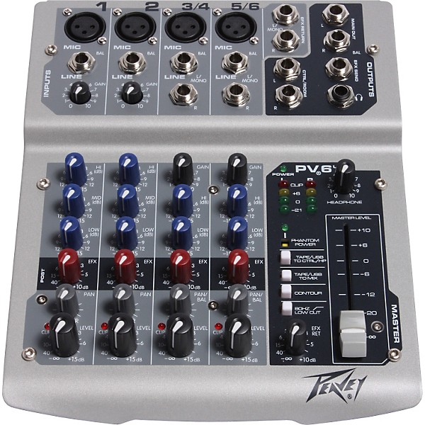 Peavey PV 6 USB Mixer | Guitar Center