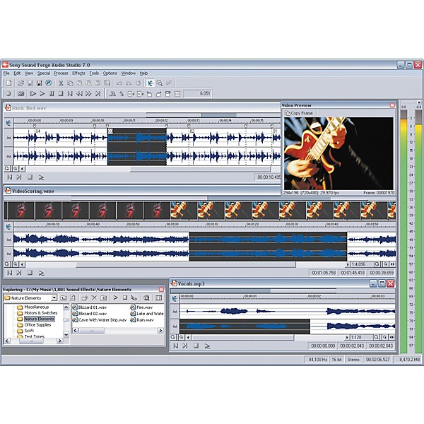 Sony Sound forge Audio Studio 7 | Guitar Center