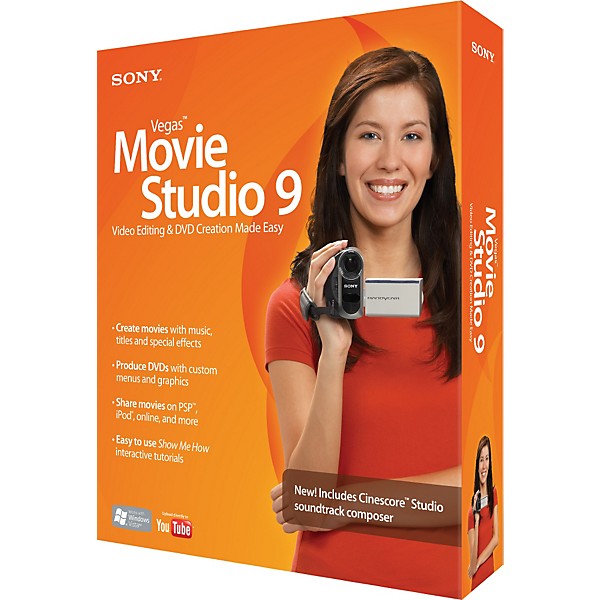 Sony Vegas Movie Studio 9 | Guitar Center