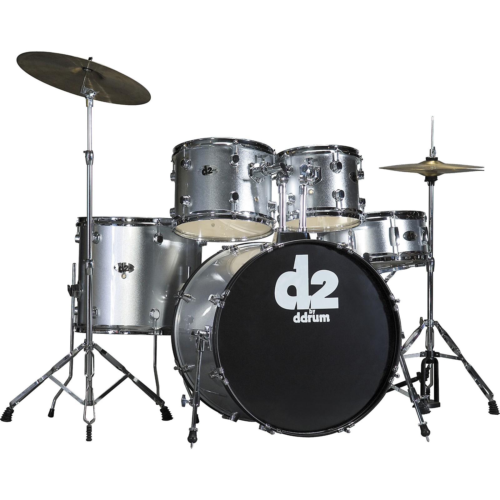 ddrum D2 5-piece Drum Set Silver | Guitar Center