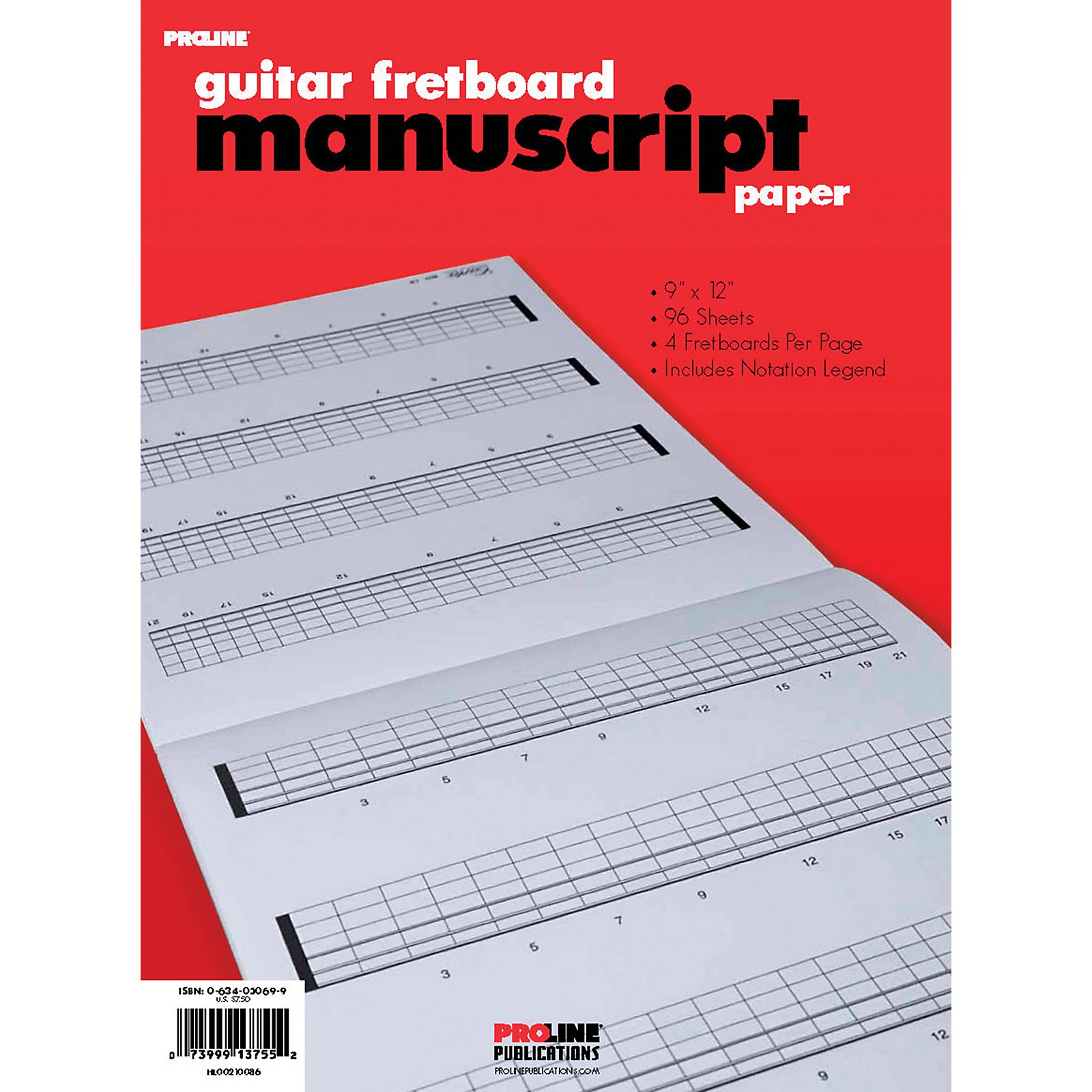 Proline Guitar Fretboard Manuscript Paper | Guitar Center