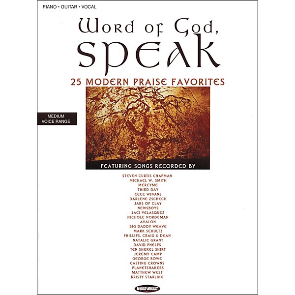 Word Music Word of God Speak Piano, Vocal, Guitar Songbook | Guitar Center