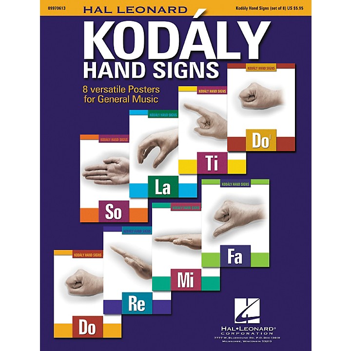 Hal Leonard Curwen/Kodaly Hand Signs Poster Set | Guitar Center