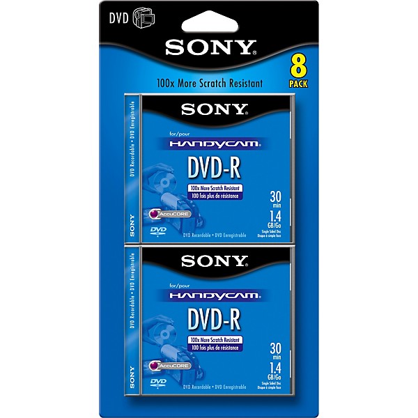 Sony 8cm DVD-R 8-Pack | Guitar Center