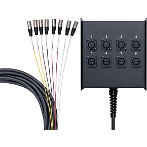 Livewire Advantage 8-Channel Snake 50 ft. Black | Guitar Center