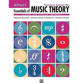 Alfred Alfred S Essentials Of Music Theory Teacher S Answer Key Book