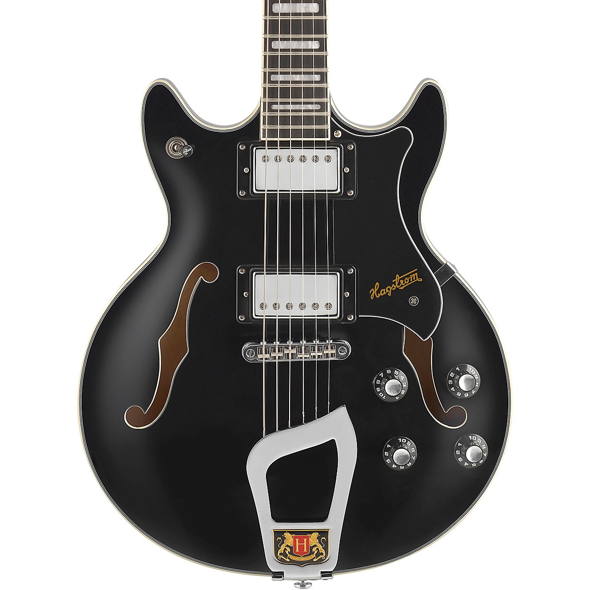 Hagstrom Alvar Compact Elf Warrior Gloss Black Black Pickguard | Guitar ...