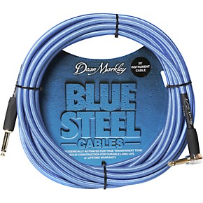 Dean Markley Blue Steel Cable, Straight/Right Angle 30 ft. Blue ...