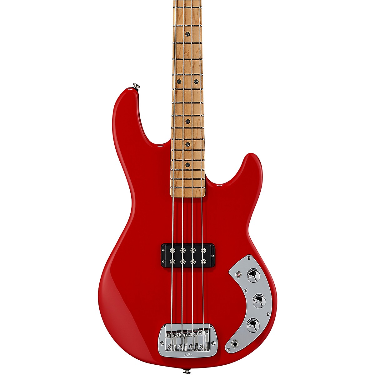 G&L CLF Research L-1000 Electric Bass Maple Fingerboard Rally Red ...