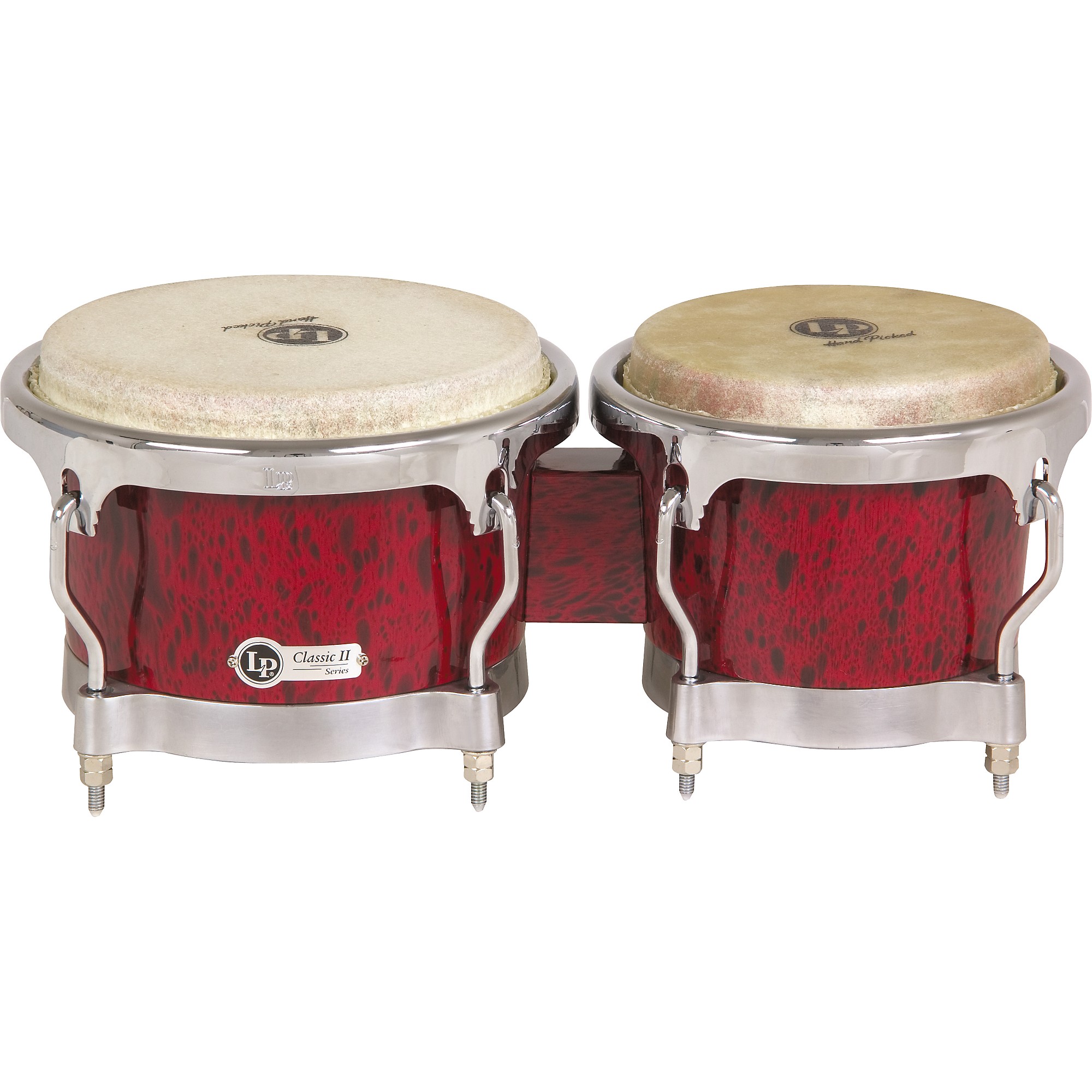 LP Classic II Bongos with Chrome Hardware Red Lava | Guitar Center