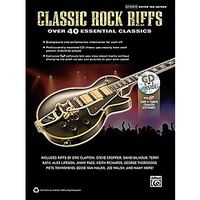 Alfred Classic Rock Riffs Guitar Book & CD | Guitar Center