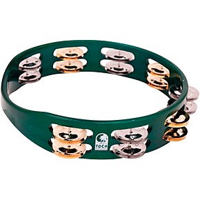 Toca Colorsound Tambourine 10 in. Green | Guitar Center