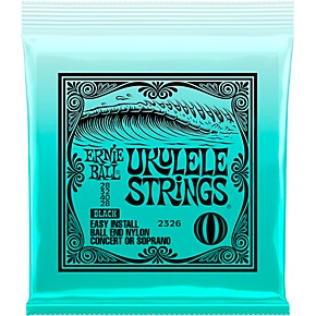 Ernie Ball Concert/Soprano Nylon Ball-End Ukulele Strings - Black ...
