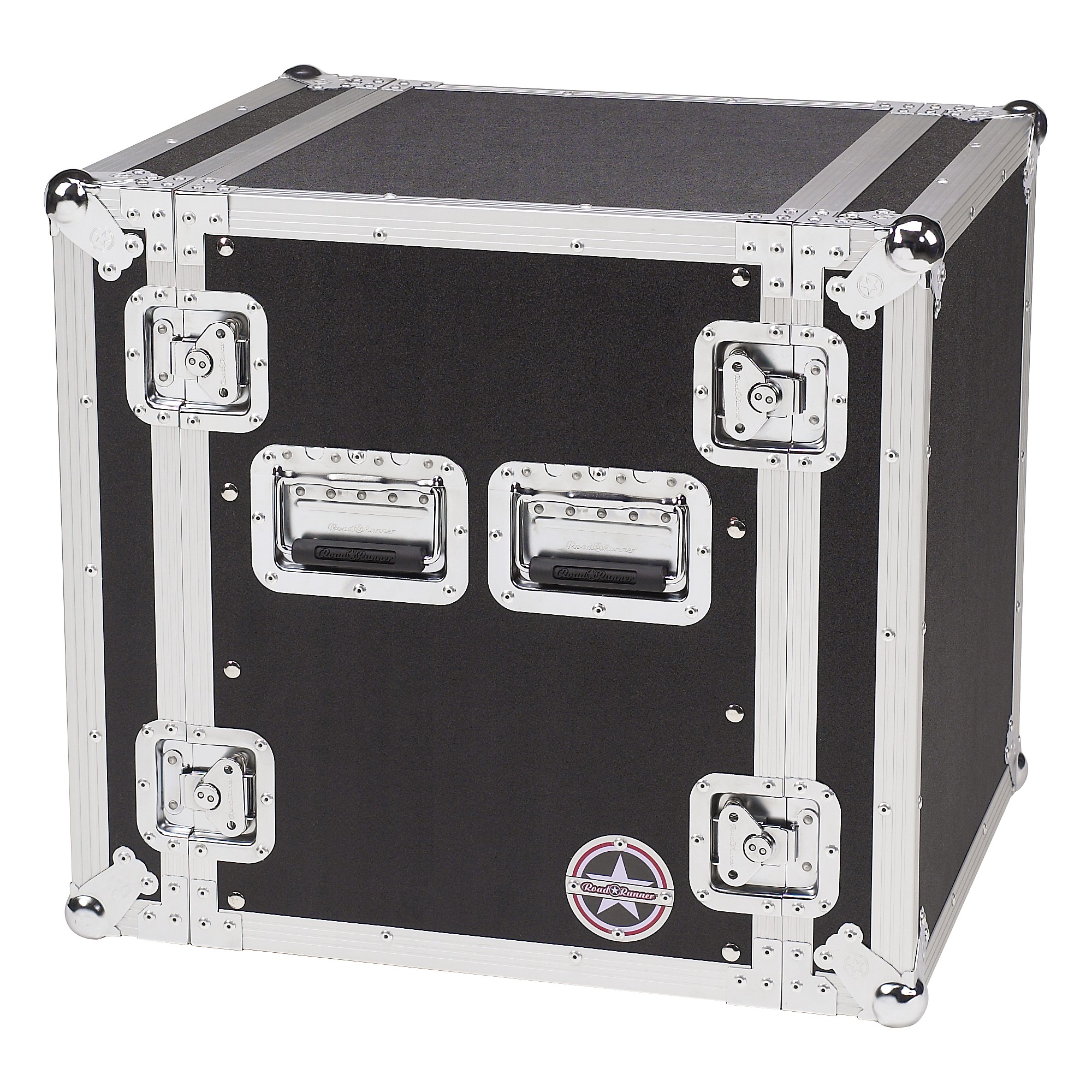 Road Runner Deluxe 12U Amplifier Rack Case Black | Guitar Center