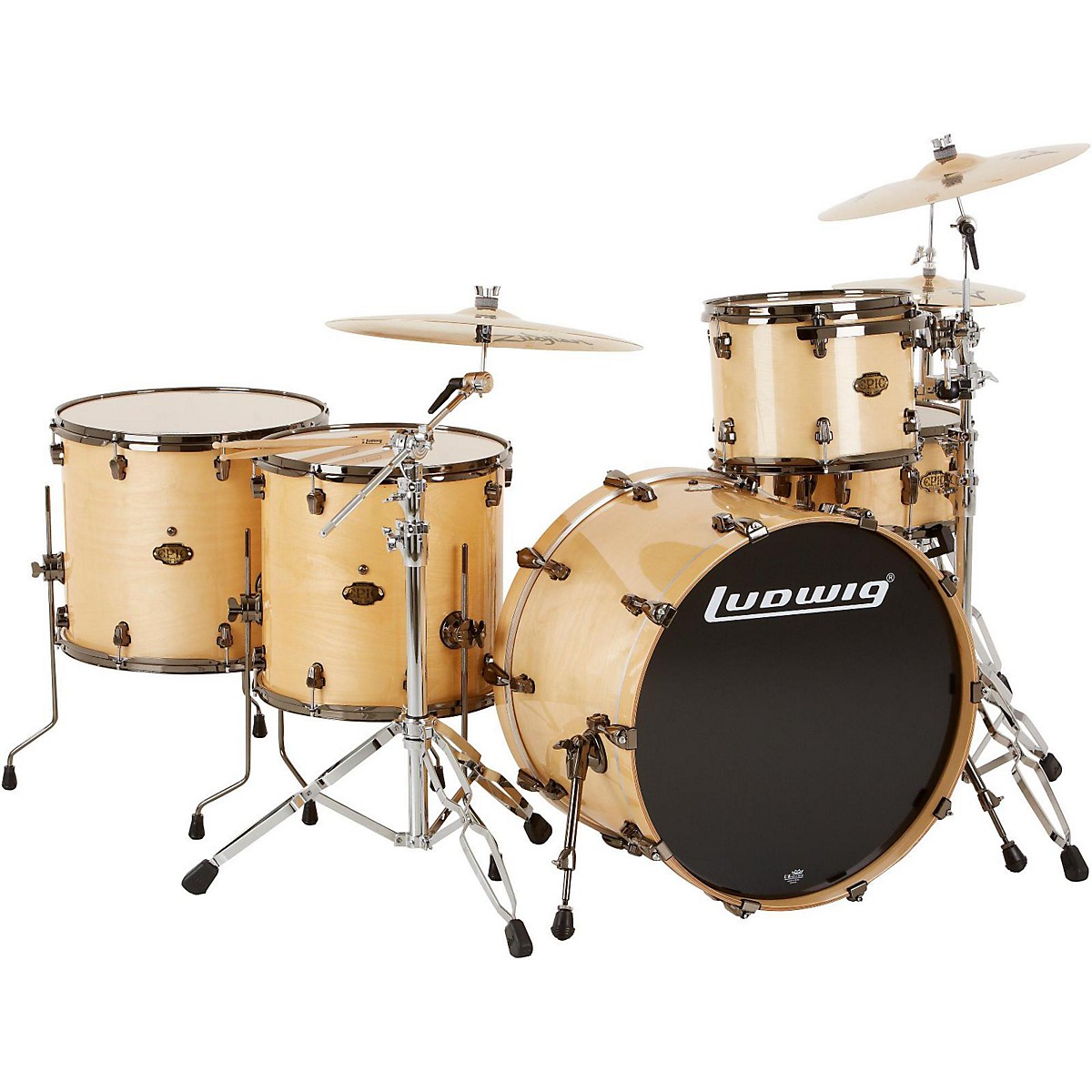Ludwig Epic Pro Beat 5-Piece Shell Pack Natural Birch | Guitar Center