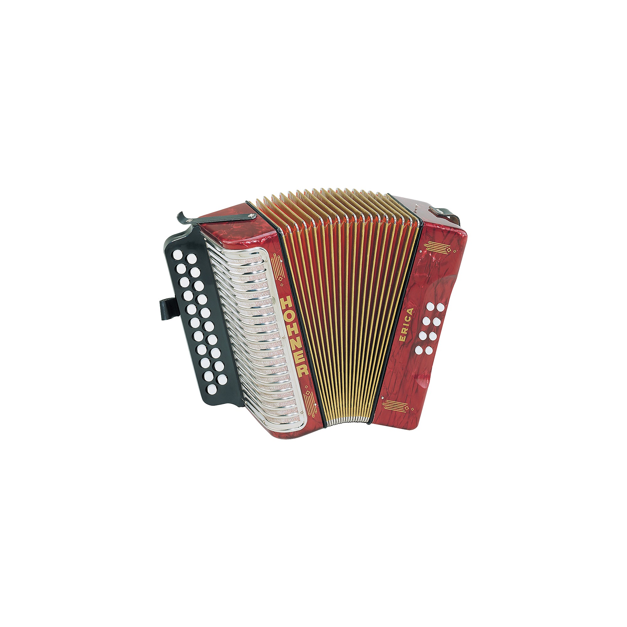 Hohner Erica Two-Row Accordion AD Pearl Red | Guitar Center