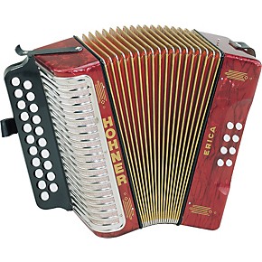 Hohner Erica Two-Row Accordion GC Pearl Red | Guitar Center
