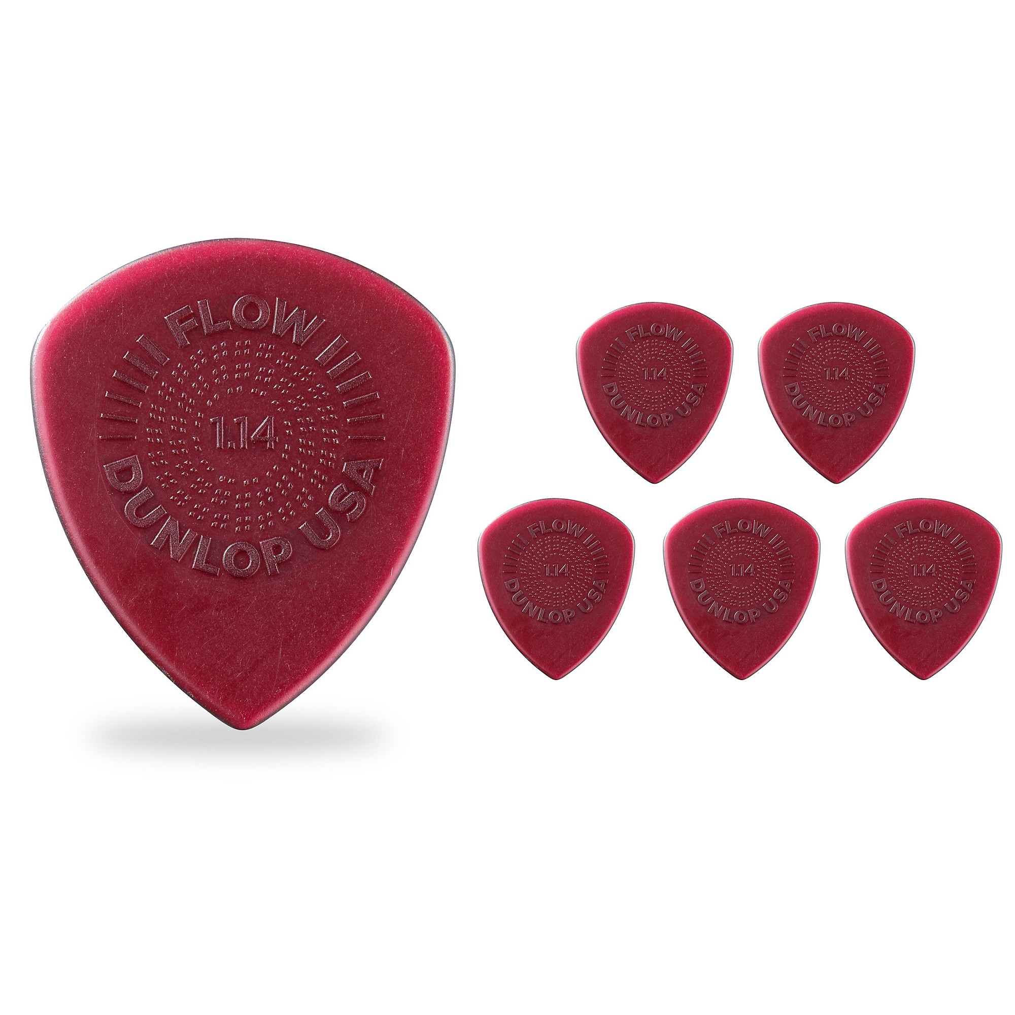 Dunlop Flow Standard Grip Guitar Picks 1.4 mm 6 Pack | Guitar Center