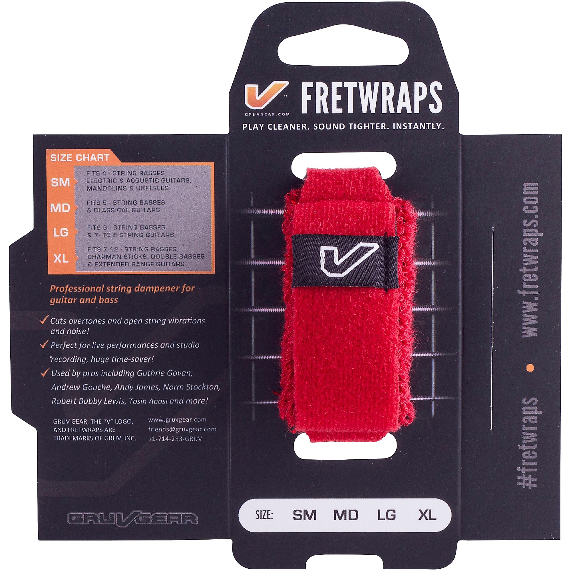 Gruv Gear FretWraps HD 1-Pack Red Small | Guitar Center