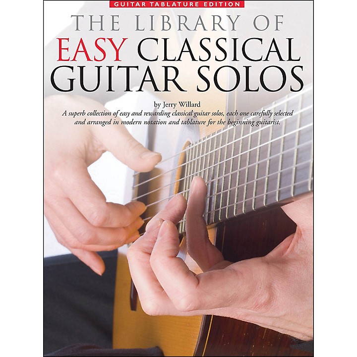 Music Sales Library Of Easy Classical Guitar Solos (Notation ...