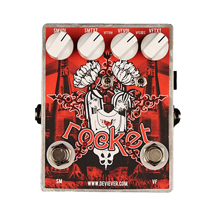 Devi Ever Rocket Fuzz and Tremolo Guitar Effects Pedal Twins | Guitar Center