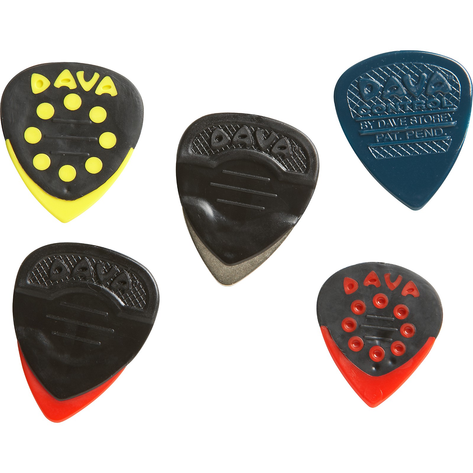 Dava Combo 5-Pack (4 Medium, 1 Small) Assorted Colors | Guitar Center