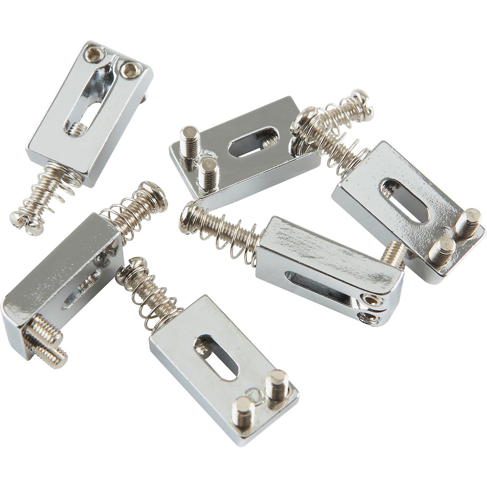 Proline Narrow Spaced Bridge Saddle Set 6 Pack Chrome | Guitar Center