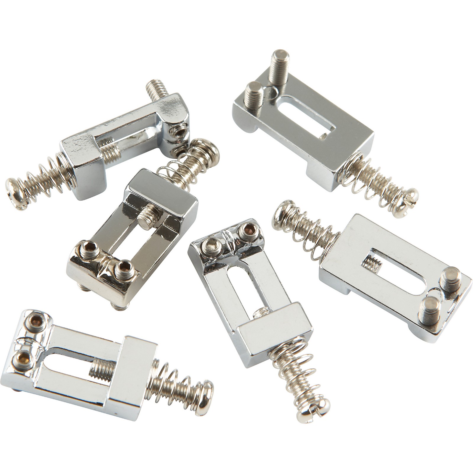 Proline S-Style Bridge Saddle Set W/Spring & Screw Chrome | Guitar Center